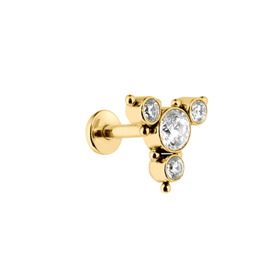 Trinity Stone Labret Piercing – HI-LIFE