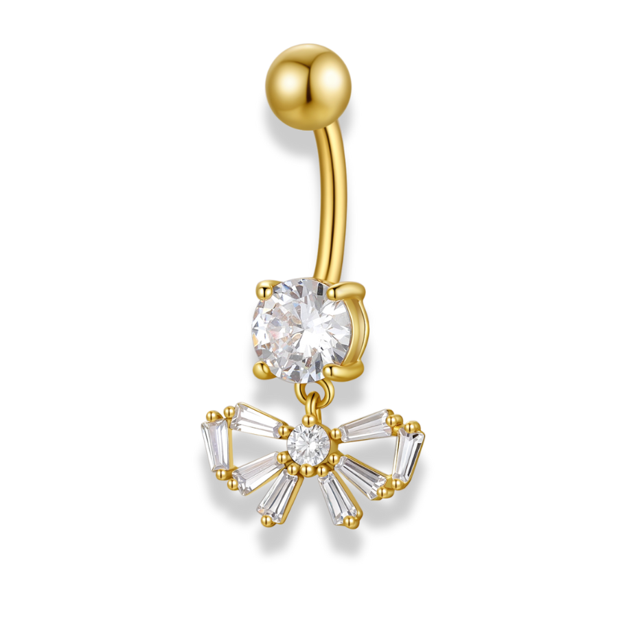 Piercing nombril ruban de cristal - Titane – HI-LIFE