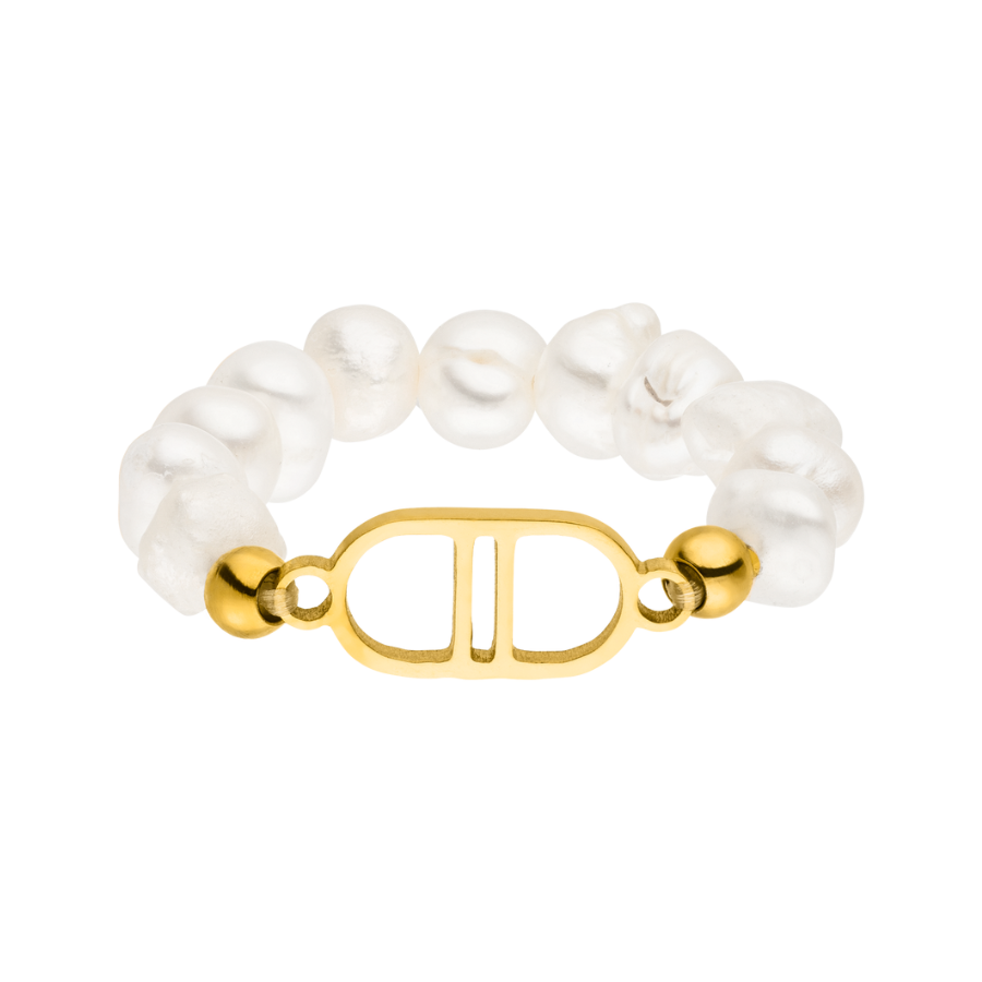 Deluxe Pearl Ring 14K Gold Plated – HI-LIFE