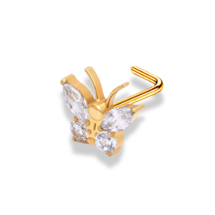 Pave Butterfly Nasenpiercing - Titan – HI-LIFE