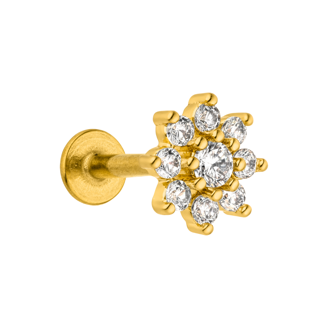 Victoria Flower Labret Piercing - Titan – HI-LIFE